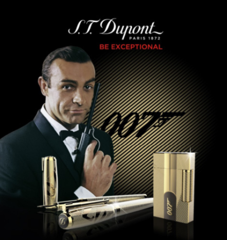 S.T. Dupont Ligne 2 James Bond 007 Gold-Black Connected Lighter
